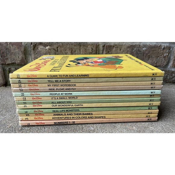 Other | Lot Of 12 Vintage 198s Walt Disney Funtolearn Hardcover Childrens Books | Poshmark